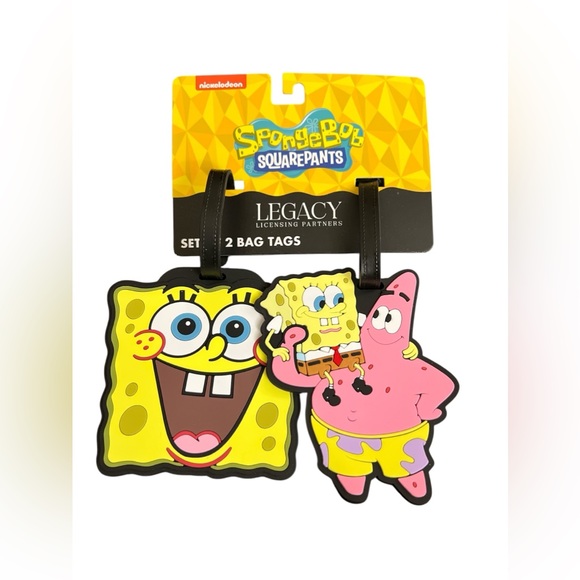 Nickelodeon | Other | Spongebob Squarepants Luggage Tags Set ...